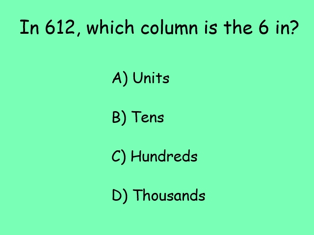 Year 7 Maths Baseline Quizzes Diagnostic Questions